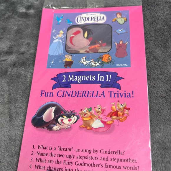 Disney | Other | Vintage Walt Disney Masterpiece Cinderella Trivia ...